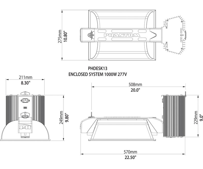 PH 50 DE Enclosed Lighting System | Gothic Arch Greenhouses|Gothic Arch ...