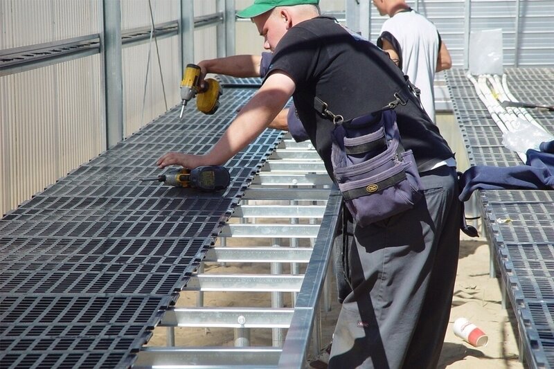 DURA-BENCH Original Plastic Greenhouse benchtop - Gothic Arch ...